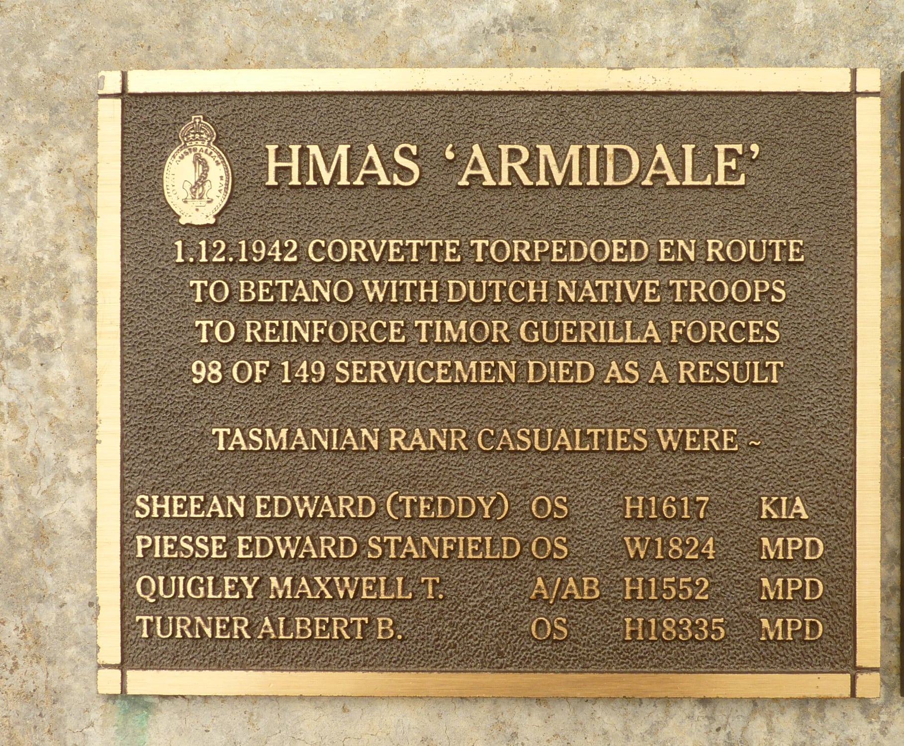 Edward “Teddy” Sheean VC – victoriacrossonline.co.uk